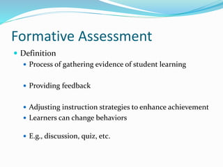 Assessment presentation | PPTX