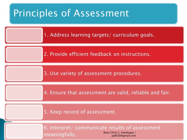 Assessment principles | PPT