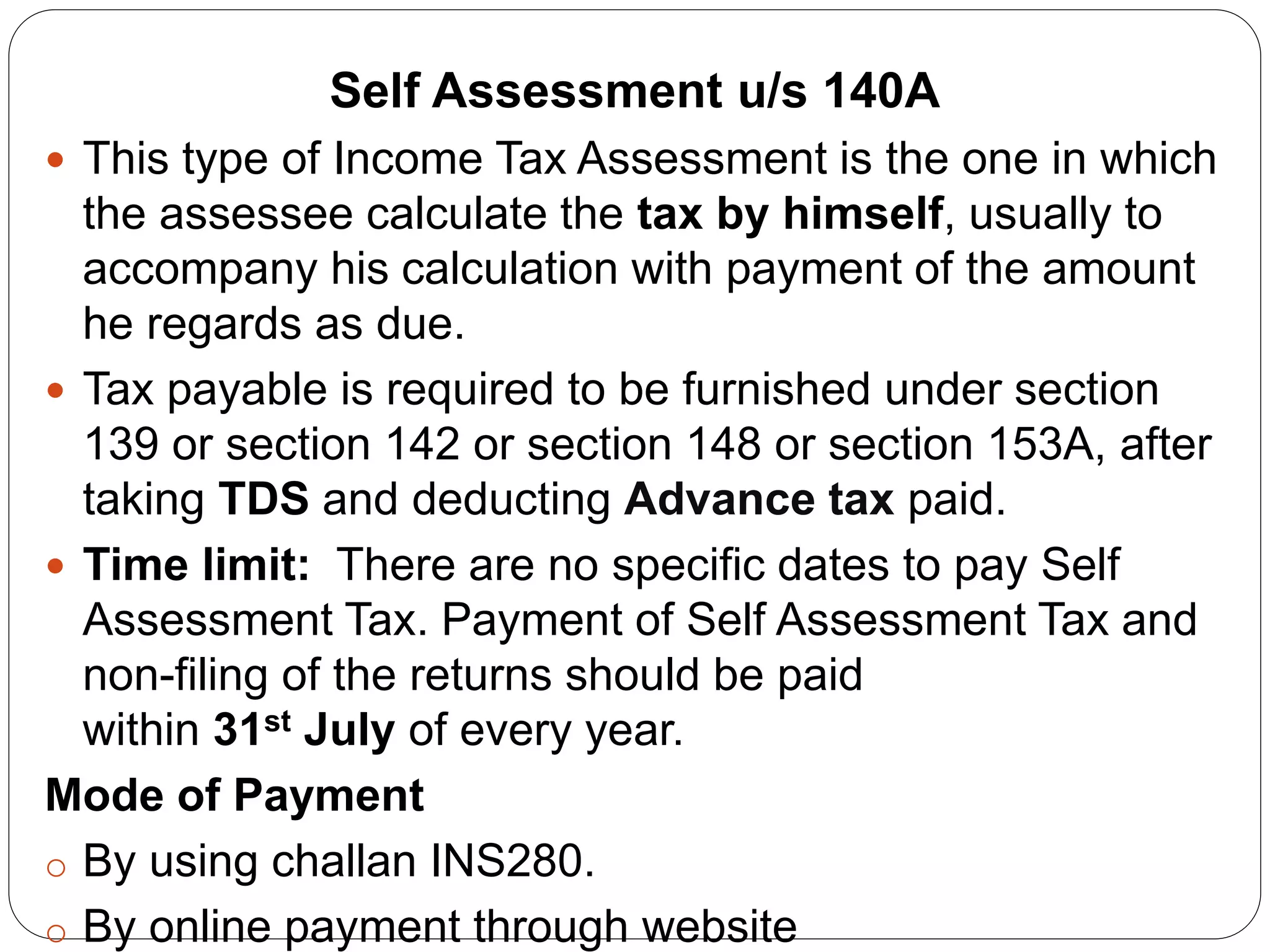 Assessment procedure 1 | PPT