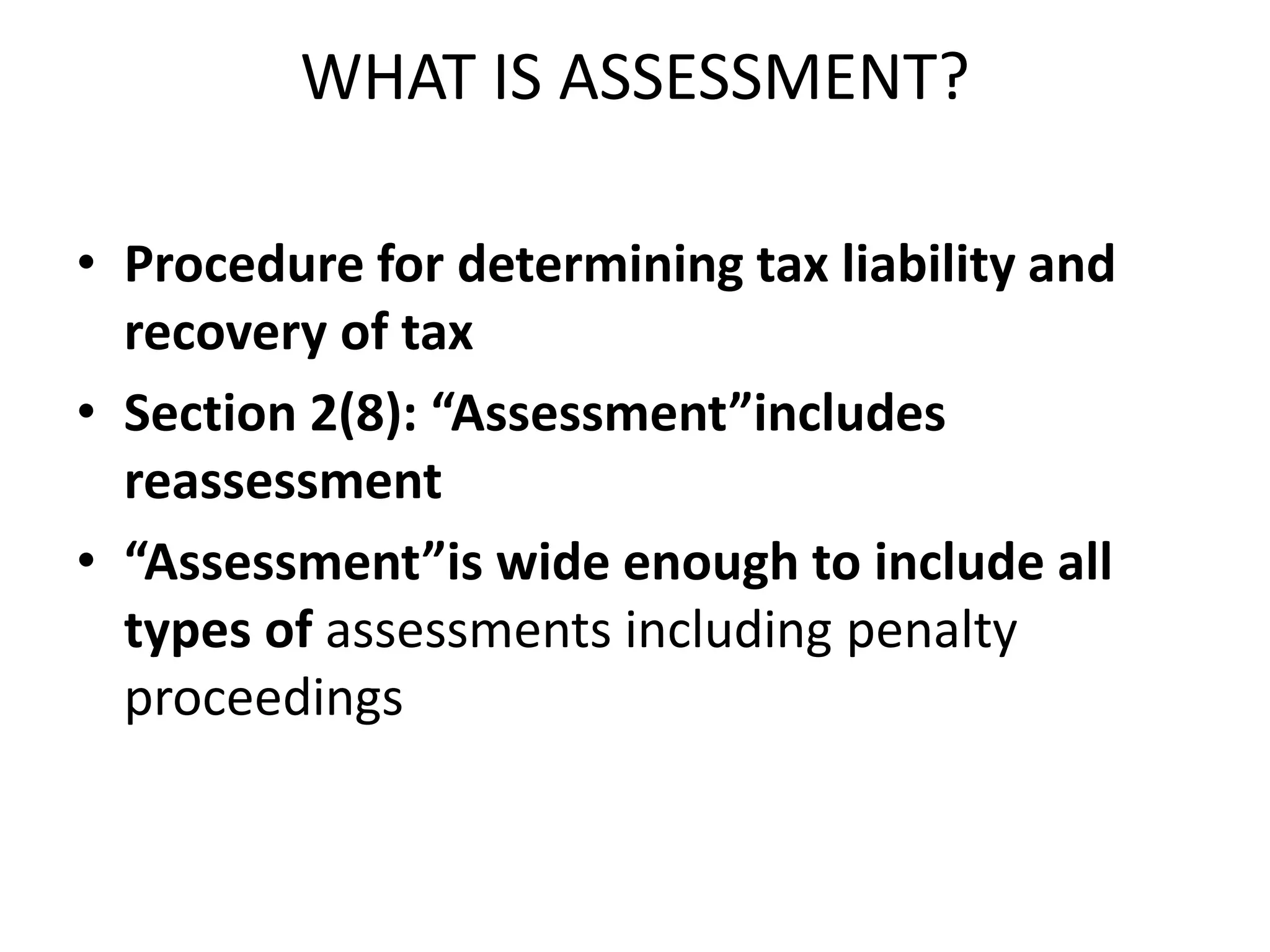 Assessment procedure | PDF