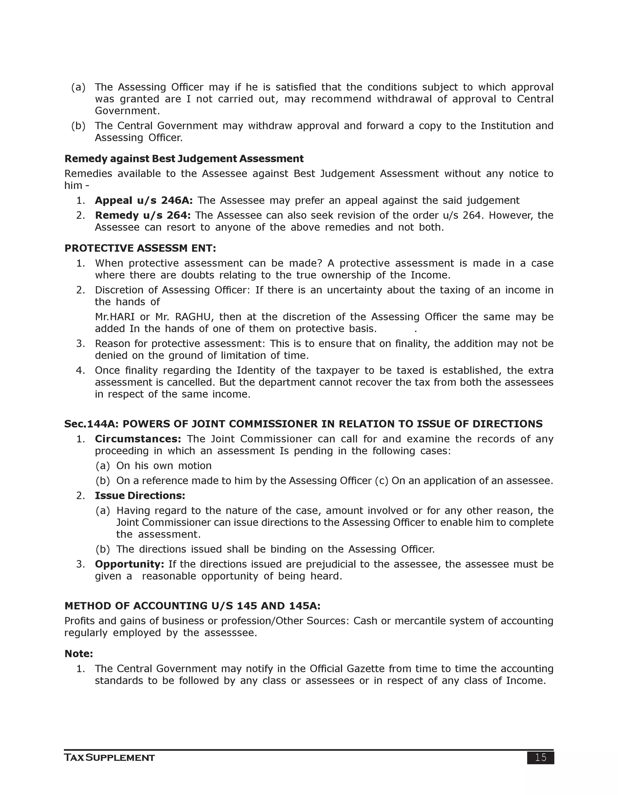 Assessment Procedure Indian Income Tax | PDF