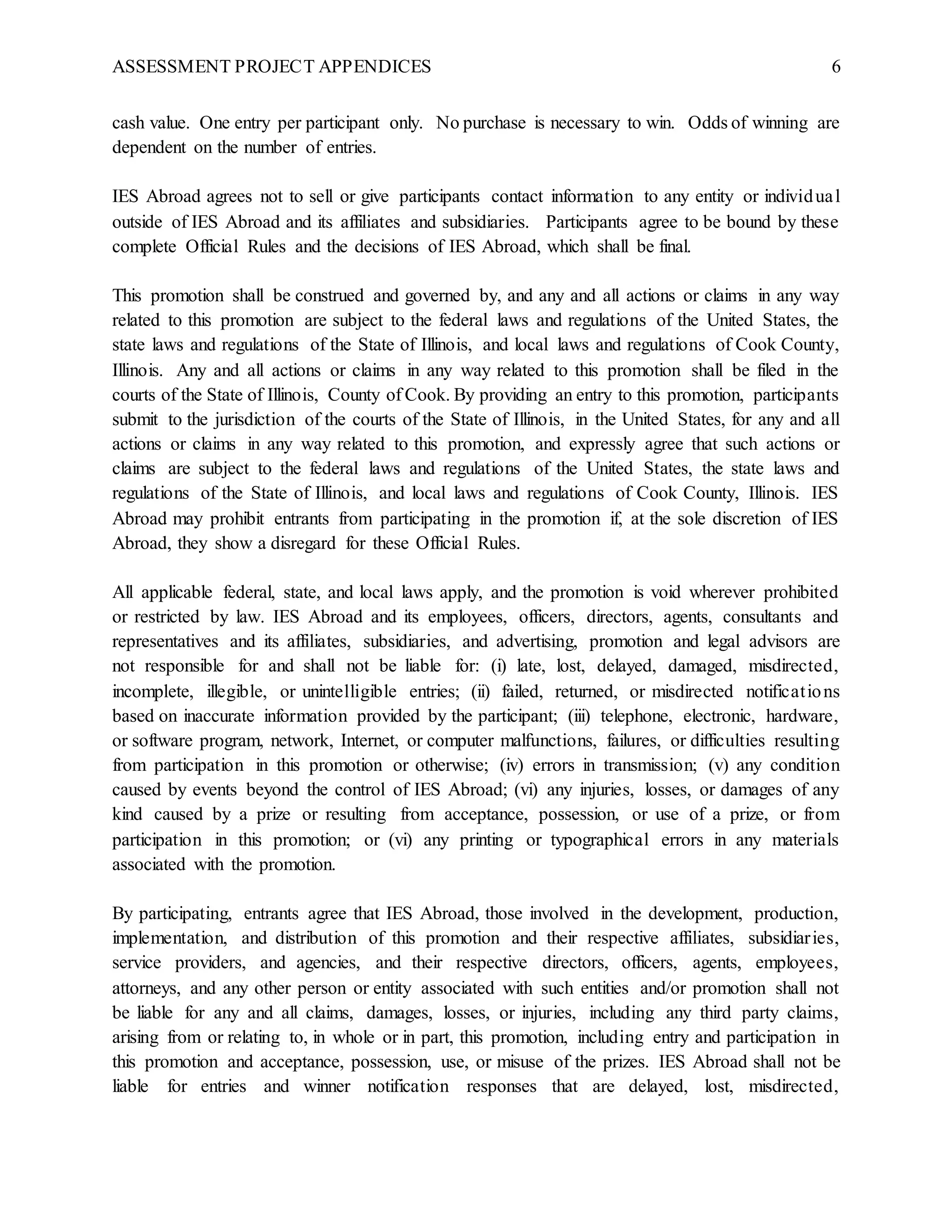 Assessment project appendices griffin fuller (final) | DOCX