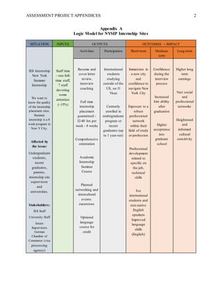 Assessment project appendices griffin fuller (final) | PDF