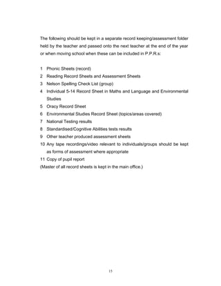 Assessment, recording, reporting policy | DOC