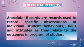 Assessment and Reporting | PPTX