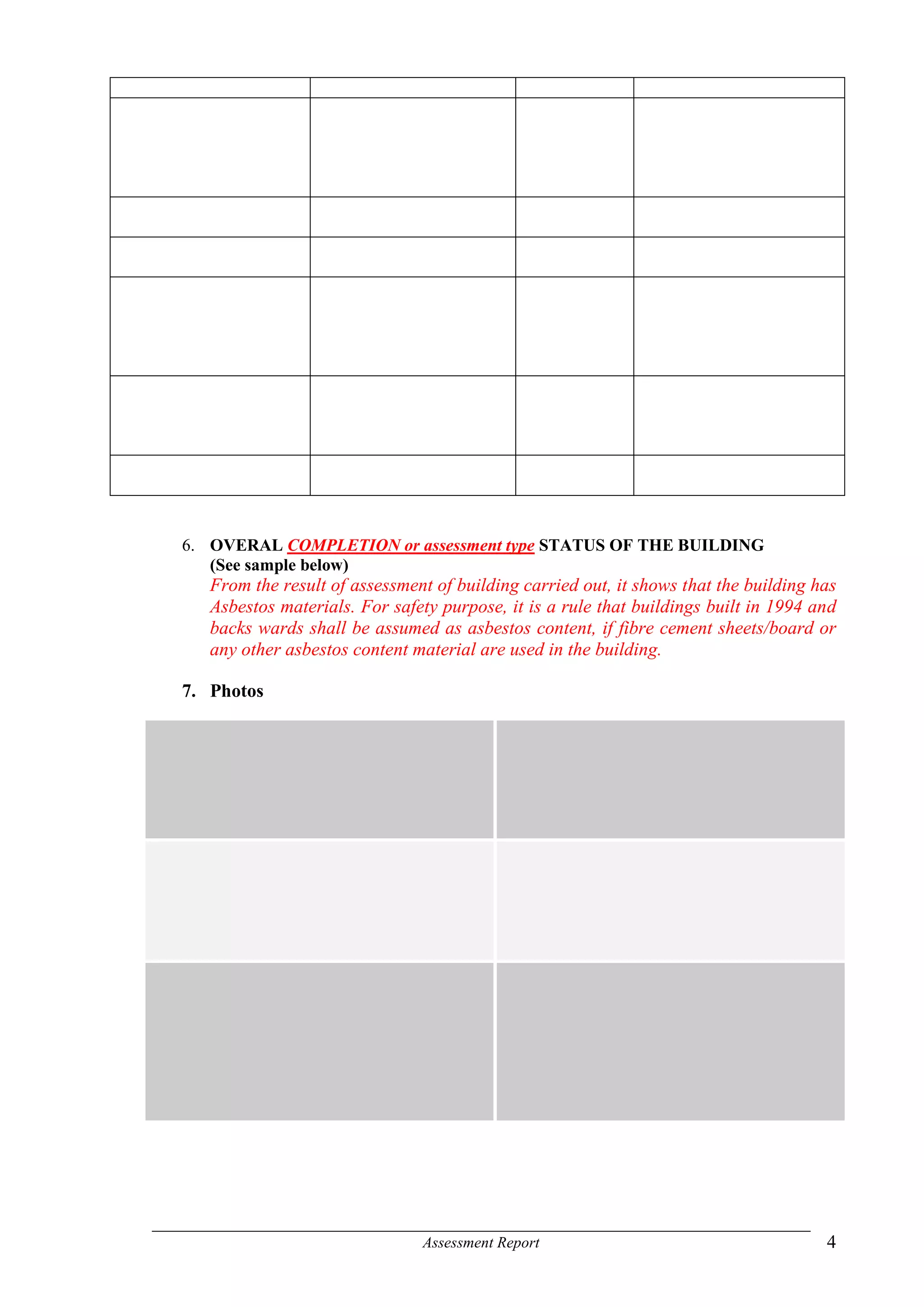 Assessment report template | PDF
