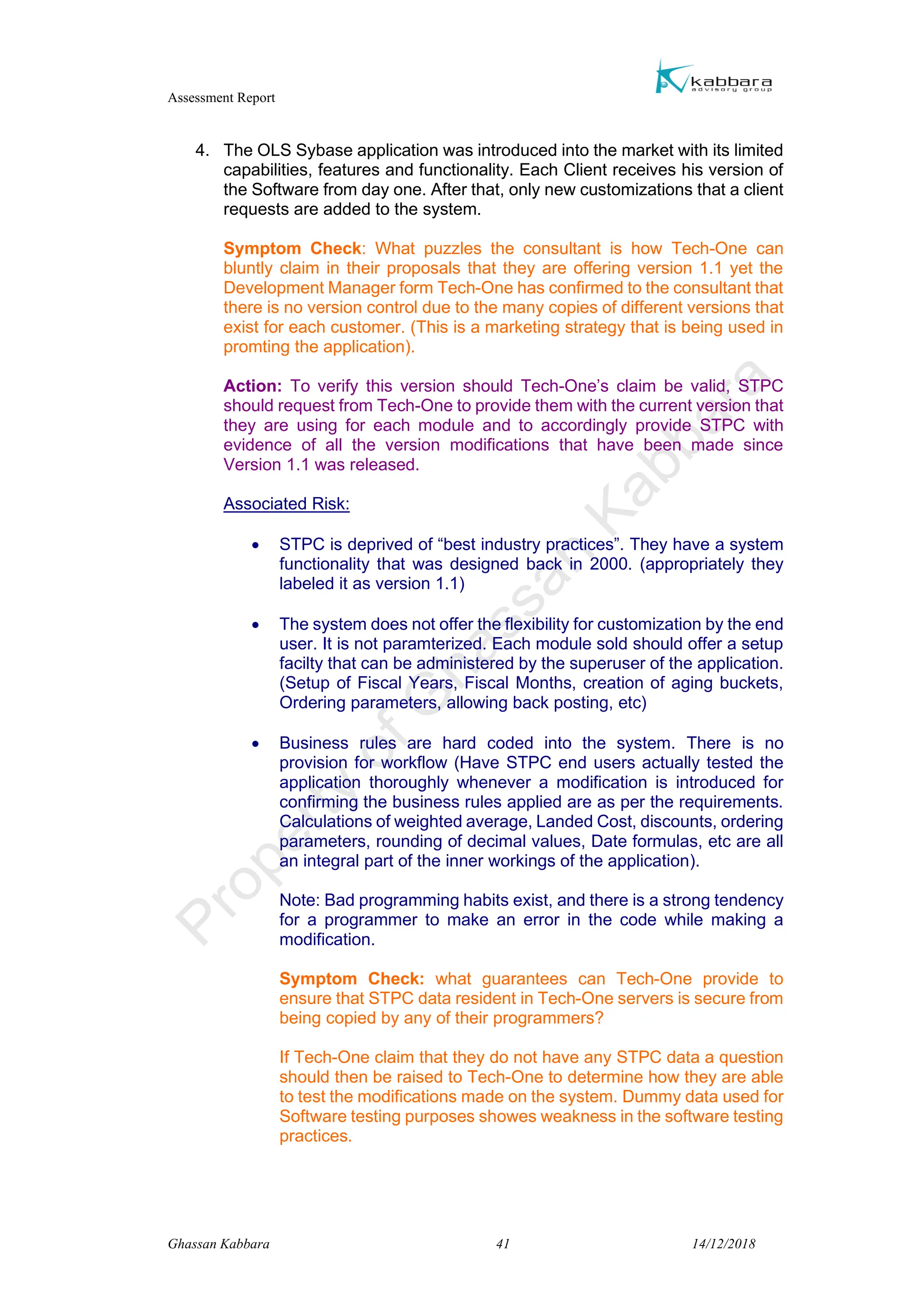 Assessment Report of an Outdated Legacy Application | PDF