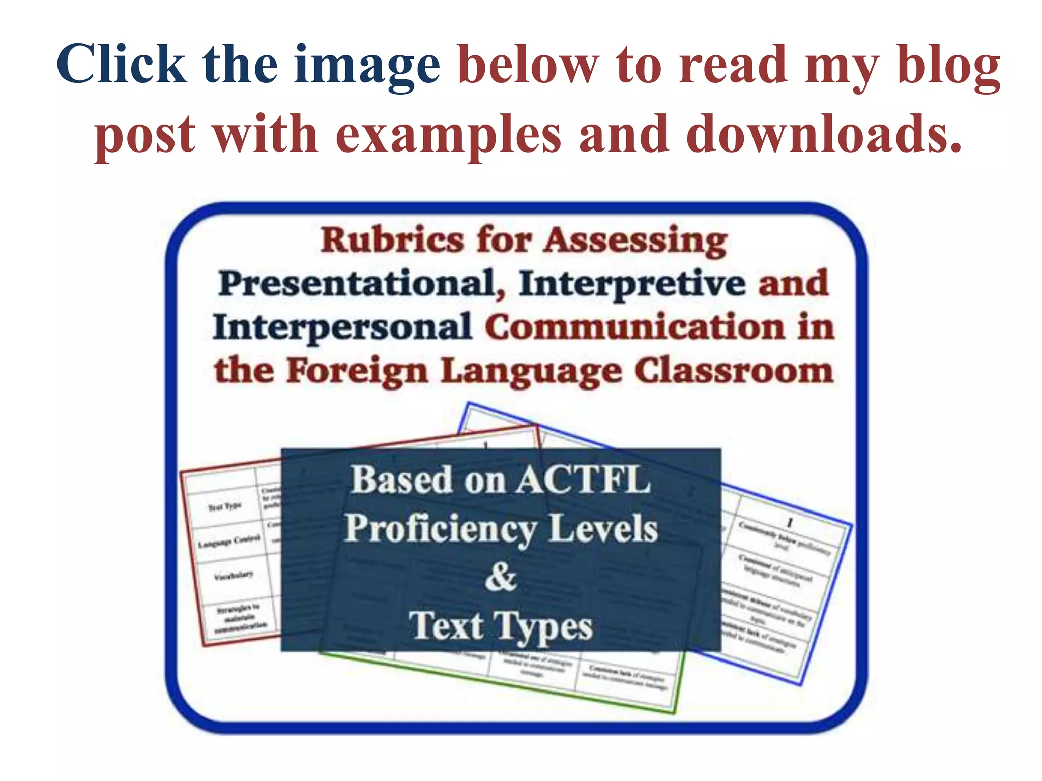 How to Asess Forieng Language Proficiency #wlclassroom | PPT