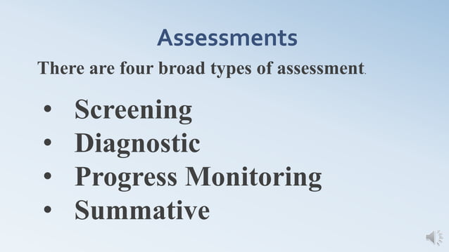 Assessments - Data Driven Instruction | PPTX