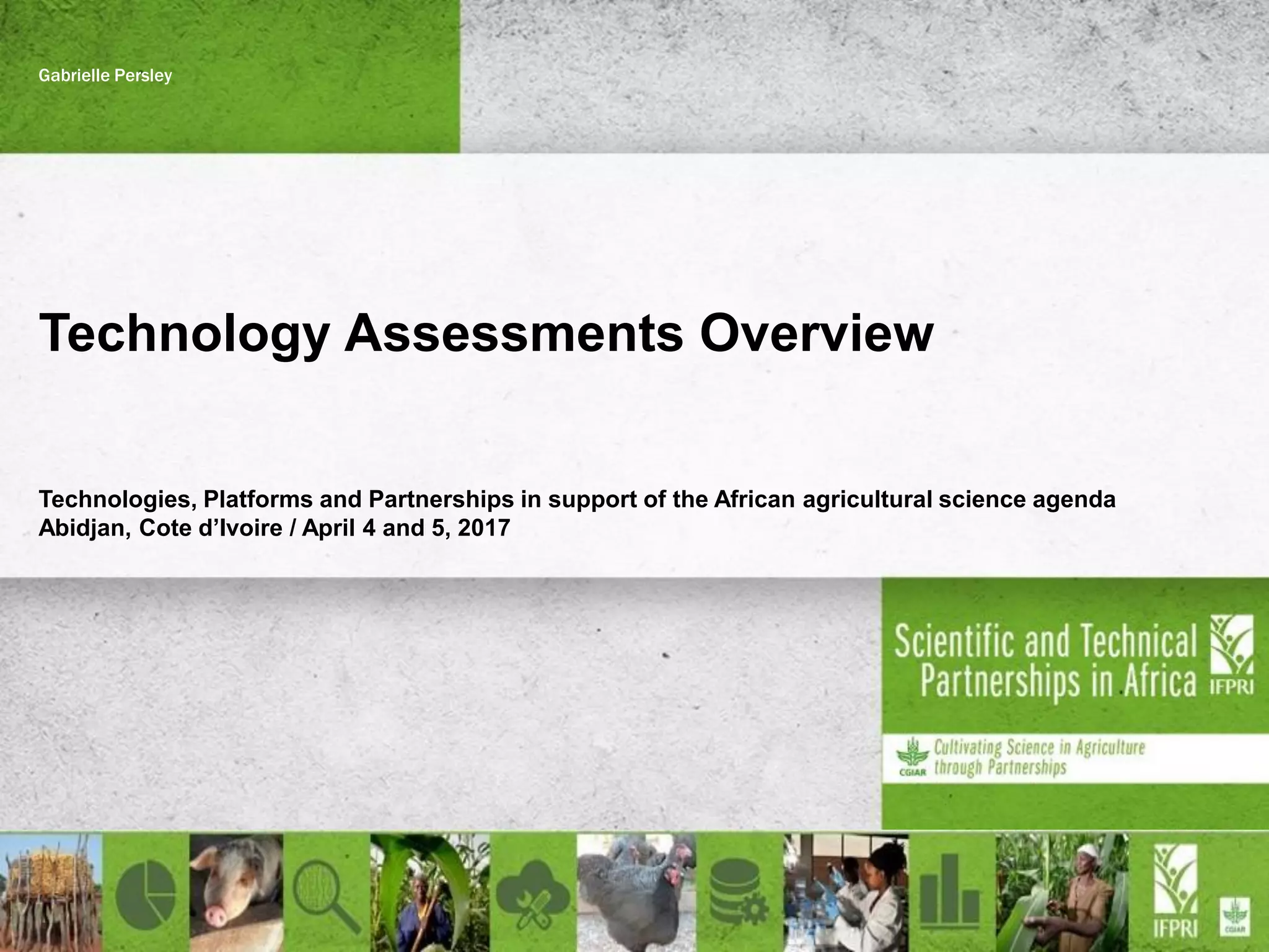 Technology Assessments Overview | PPT
