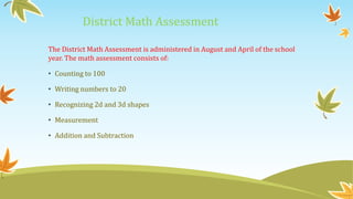 Assessments in kindergarten | PPTX