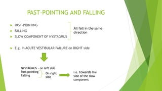Assessments of vestibular system | PPTX