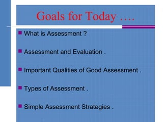 Assessment strategies | PPT