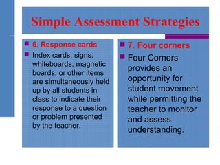 Assessment strategies | PPT