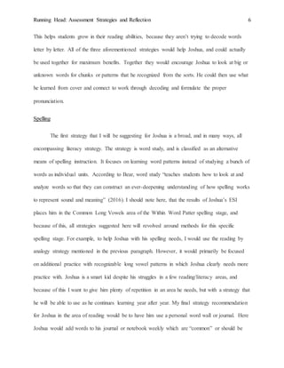 Assessment Strategies and Reflection | DOCX