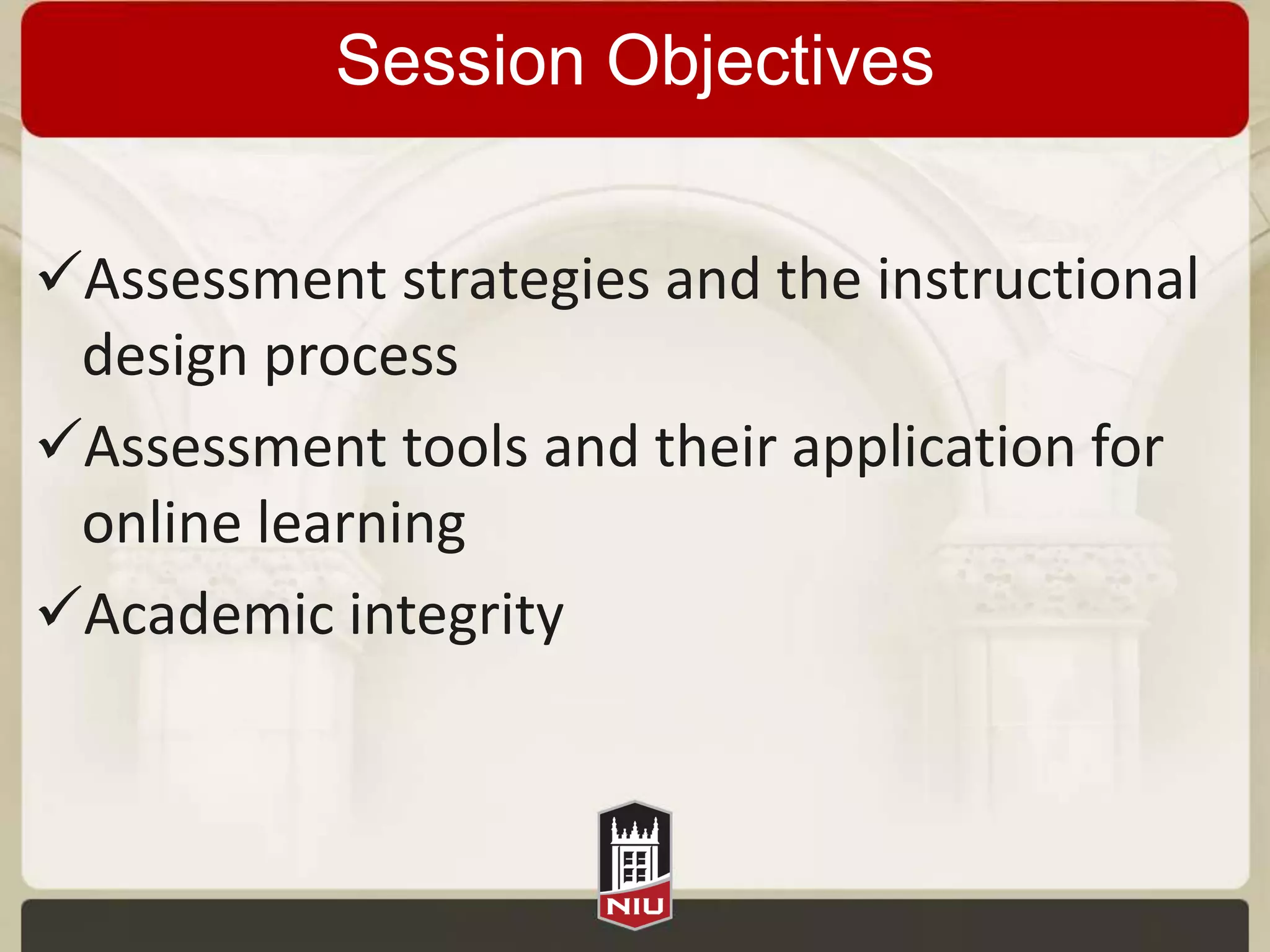 Assessment strategies for online learning | PPTX