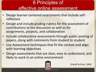 Assessment strategies for online learning | PPTX