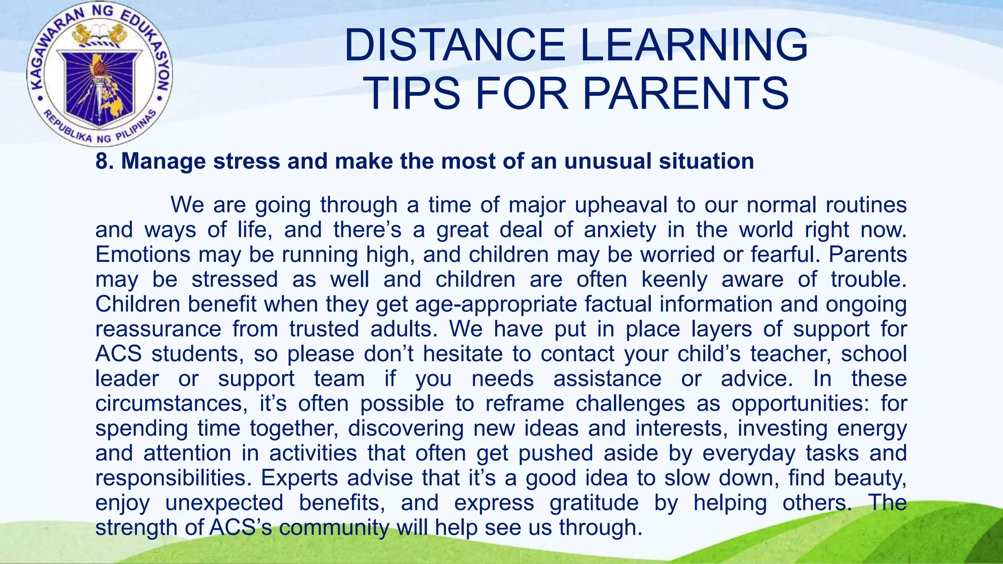 Assessment strategies in remote learning distance learning | PPTX