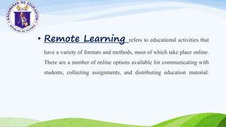 Assessment strategies in remote learning distance learning | PPTX