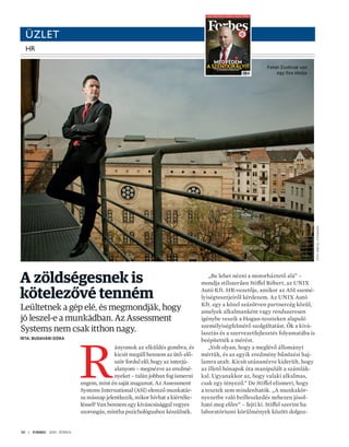 Assessment Systems - Forbes 2015/06 - A zöldségesnek is kötelezővé ...