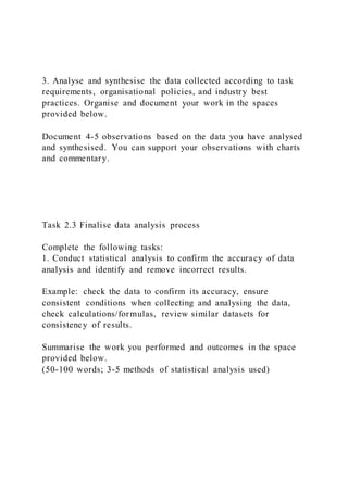 Assessment task 1analyse databsbdat501stu | PDF