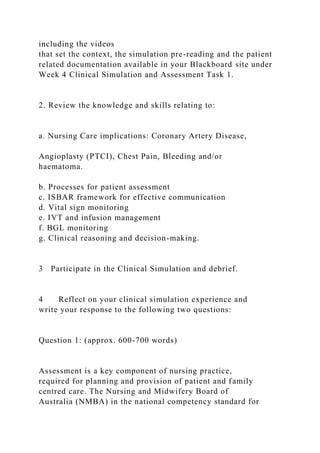 Assessment Task 1 Assessment name Simulation .docx