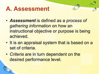 Assessment techniques | PPTX