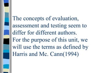 Assessment &testing in the classroom | PPT