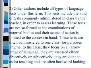 Assessment &testing in the classroom | PPT