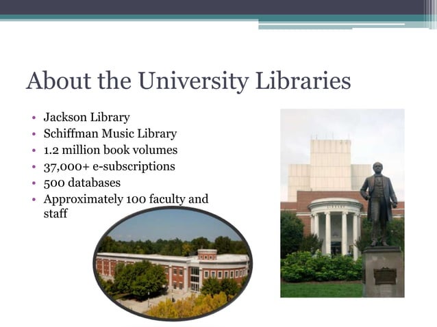 Assessment @ the UNCG University Libraries | PPT