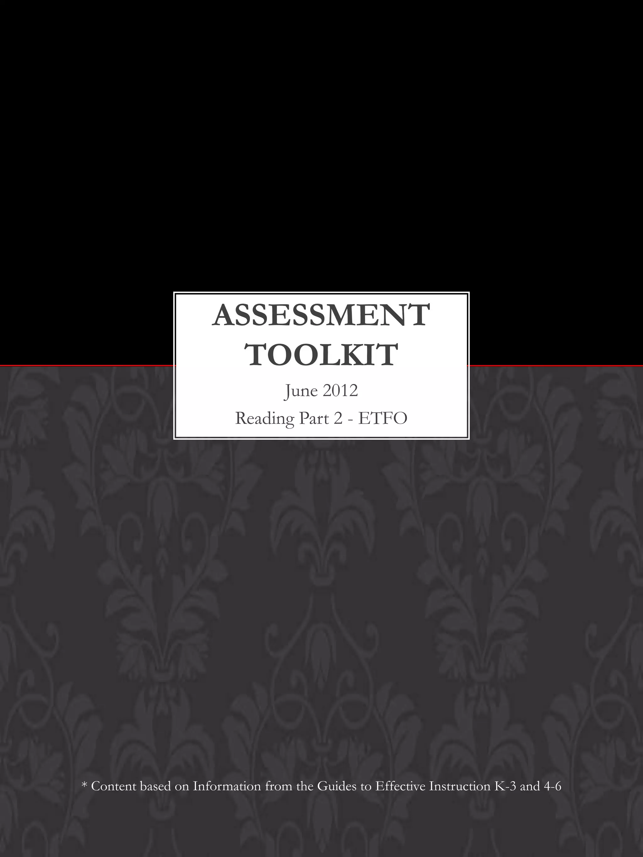 Assessment tool kit | PPTX