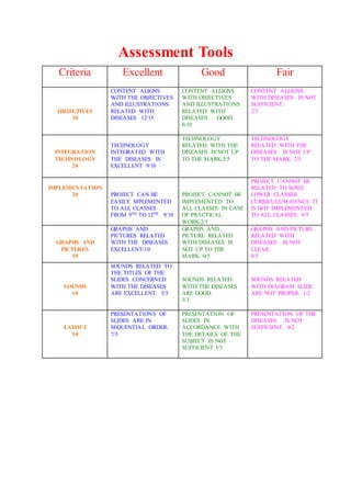 Assessment tools | DOCX