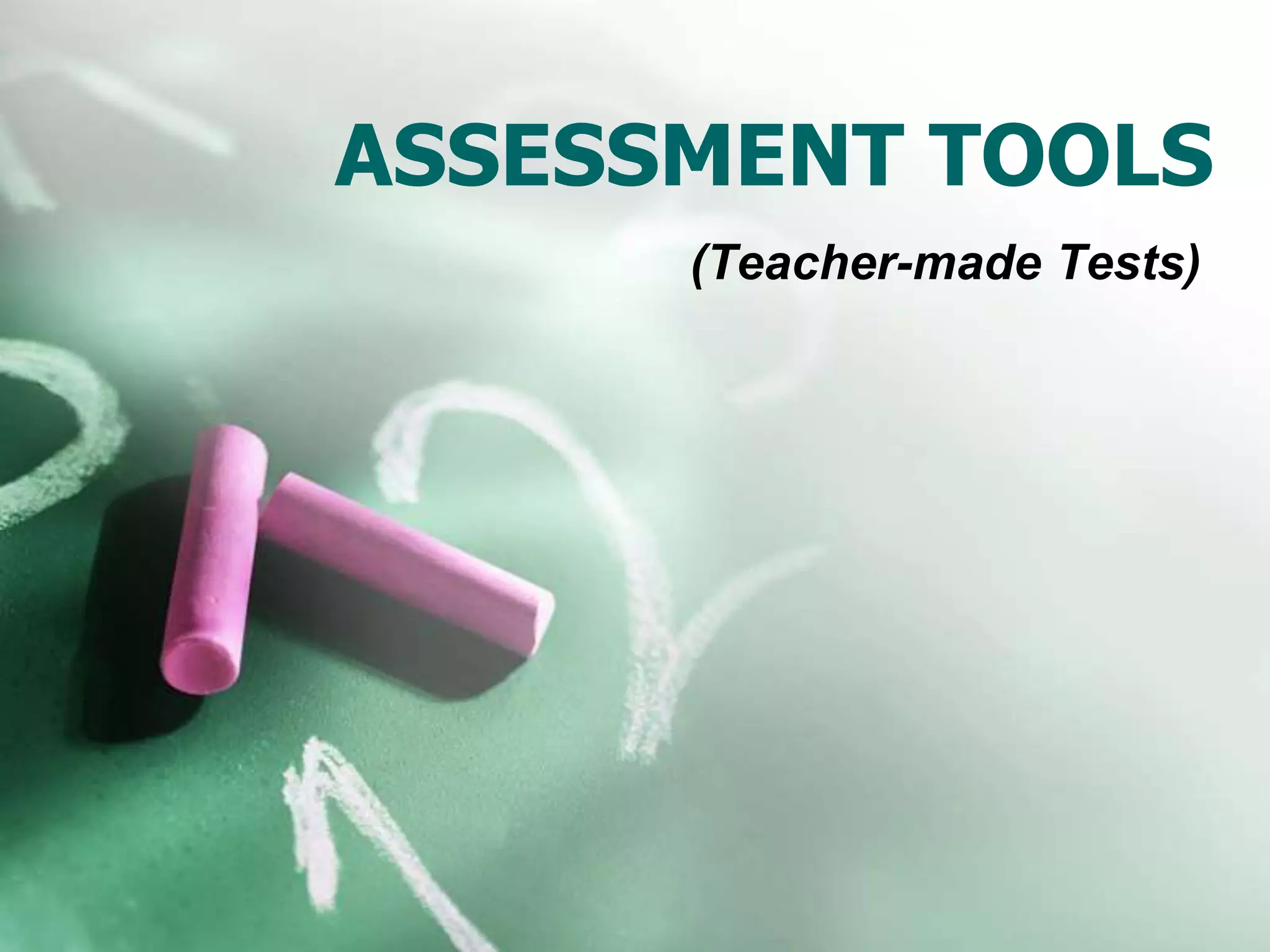 Assessment tools | PPTX