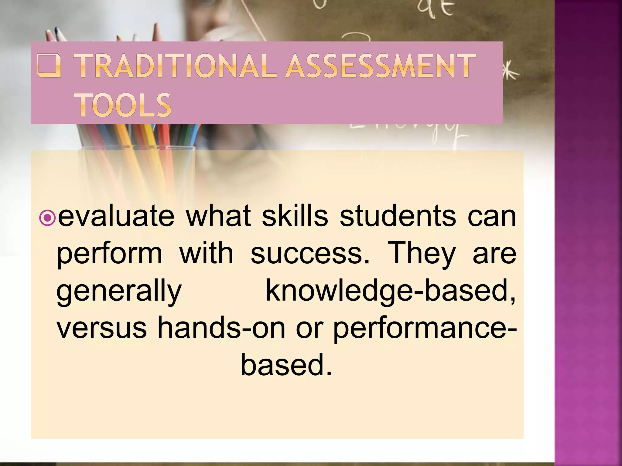 Assessment tools | PPTX