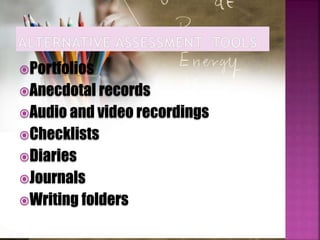 Assessment tools | PPTX