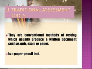 Assessment tools | PPTX