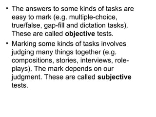 Assessment types and tasks | PPT