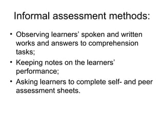 Assessment types and tasks | PPT