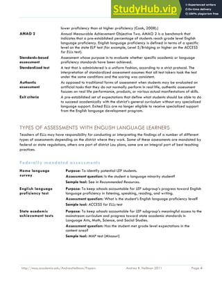 Assessment With P-12 English Language Learners | PDF