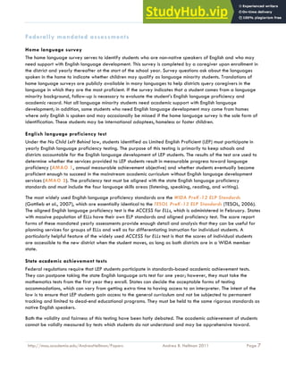 Assessment With P-12 English Language Learners | PDF | Standardized ...