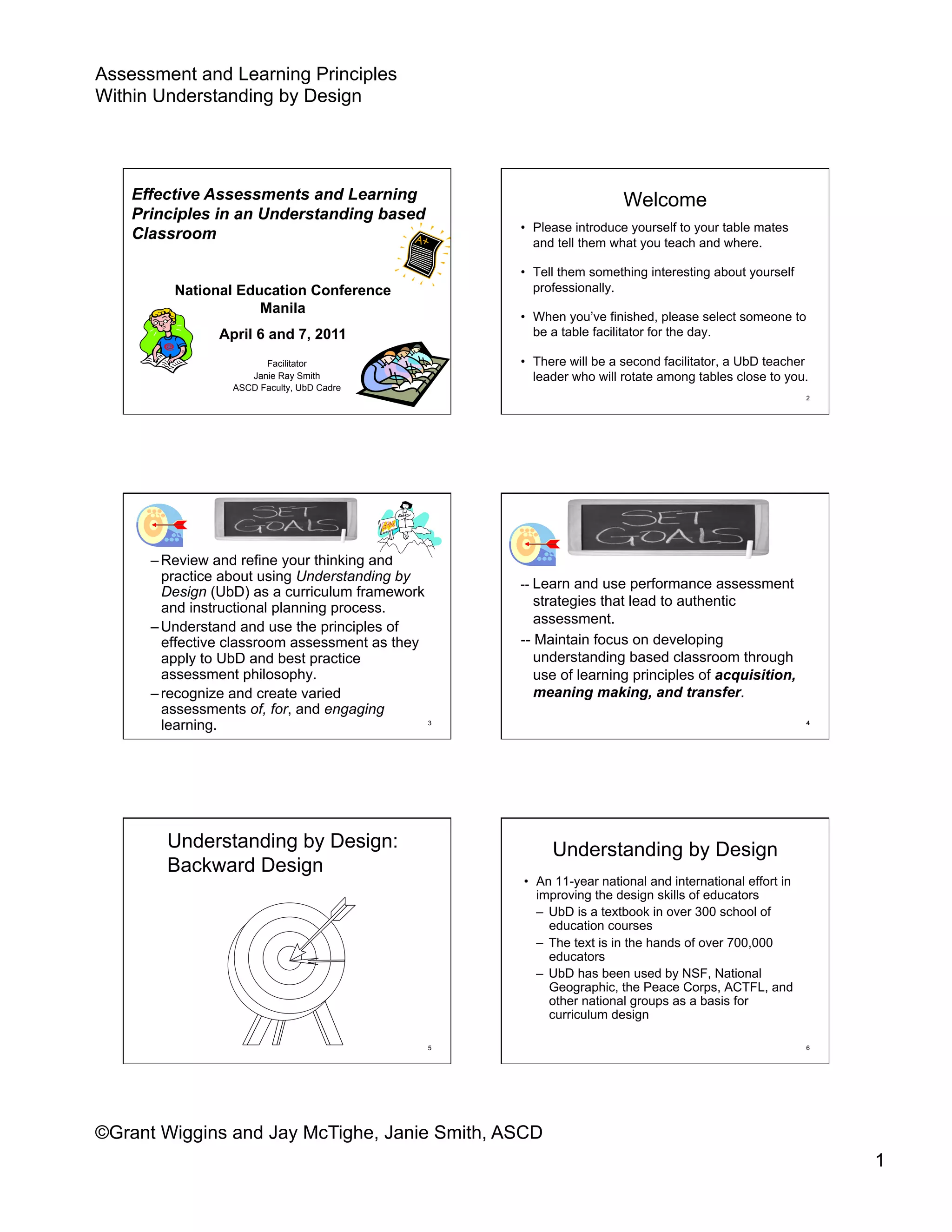 Assessmet power point handout | PDF