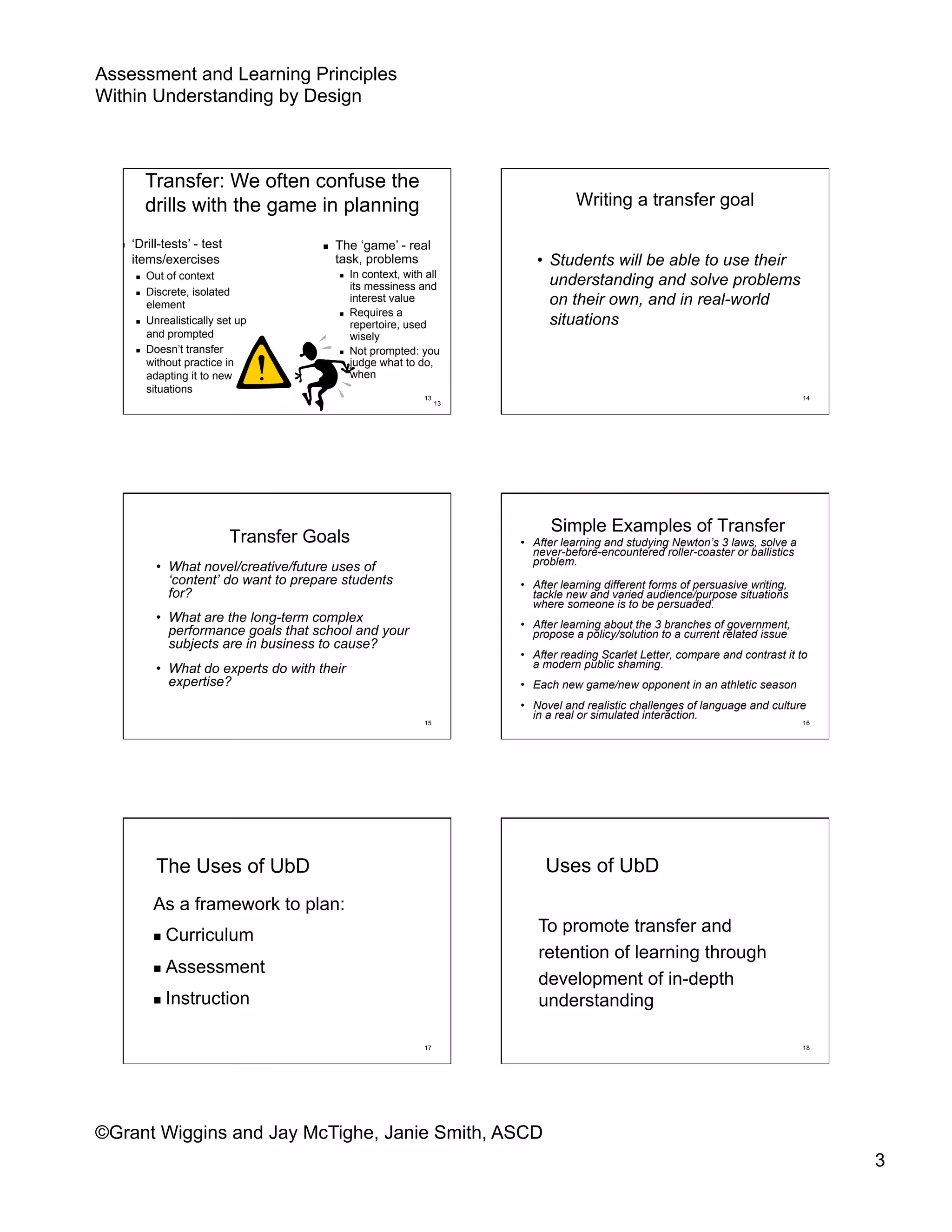 Assessmet power point handout | PDF