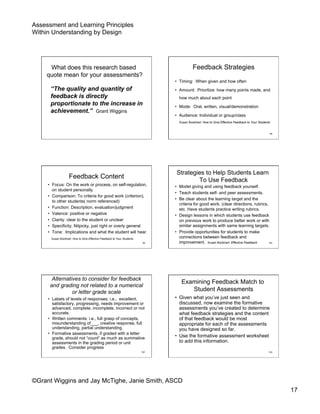 Assessmet power point handout | PDF