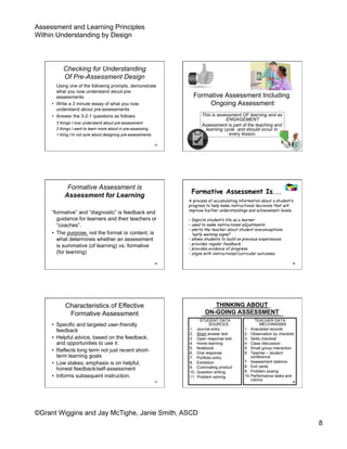 Assessmet power point handout | PDF