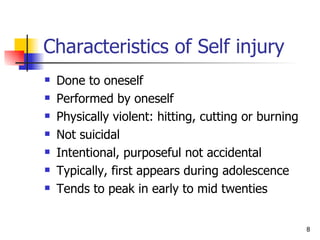 Assess And Respond To Individuals At Risk Of Self-harm Or Suicide Week ...