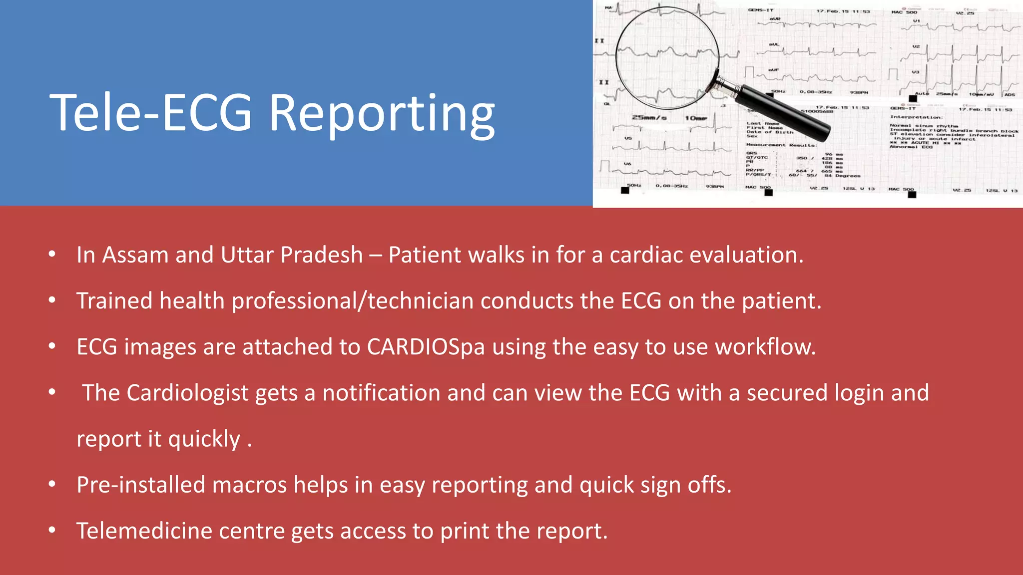 Assess the use of telecardiology platform | PPT