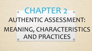 ASSESSMENT OF STUDENT LEARNING 2 | PPTX
