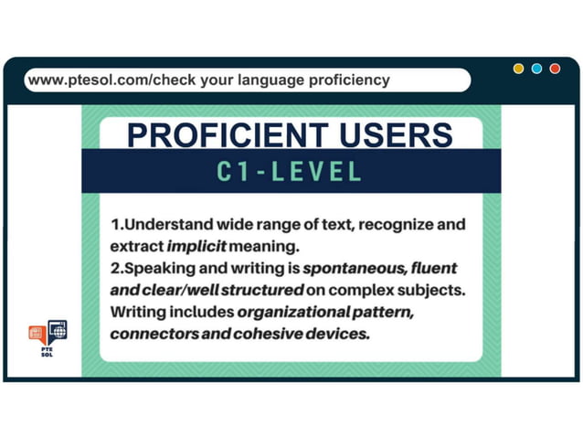 Assess your English Proficiency using descriptors of Common European ...