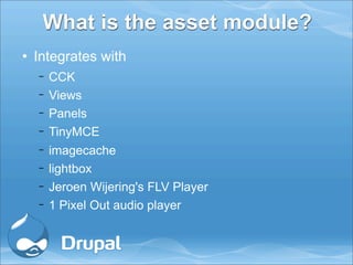 Asset Management in Drupal using the Asset Module | PDF