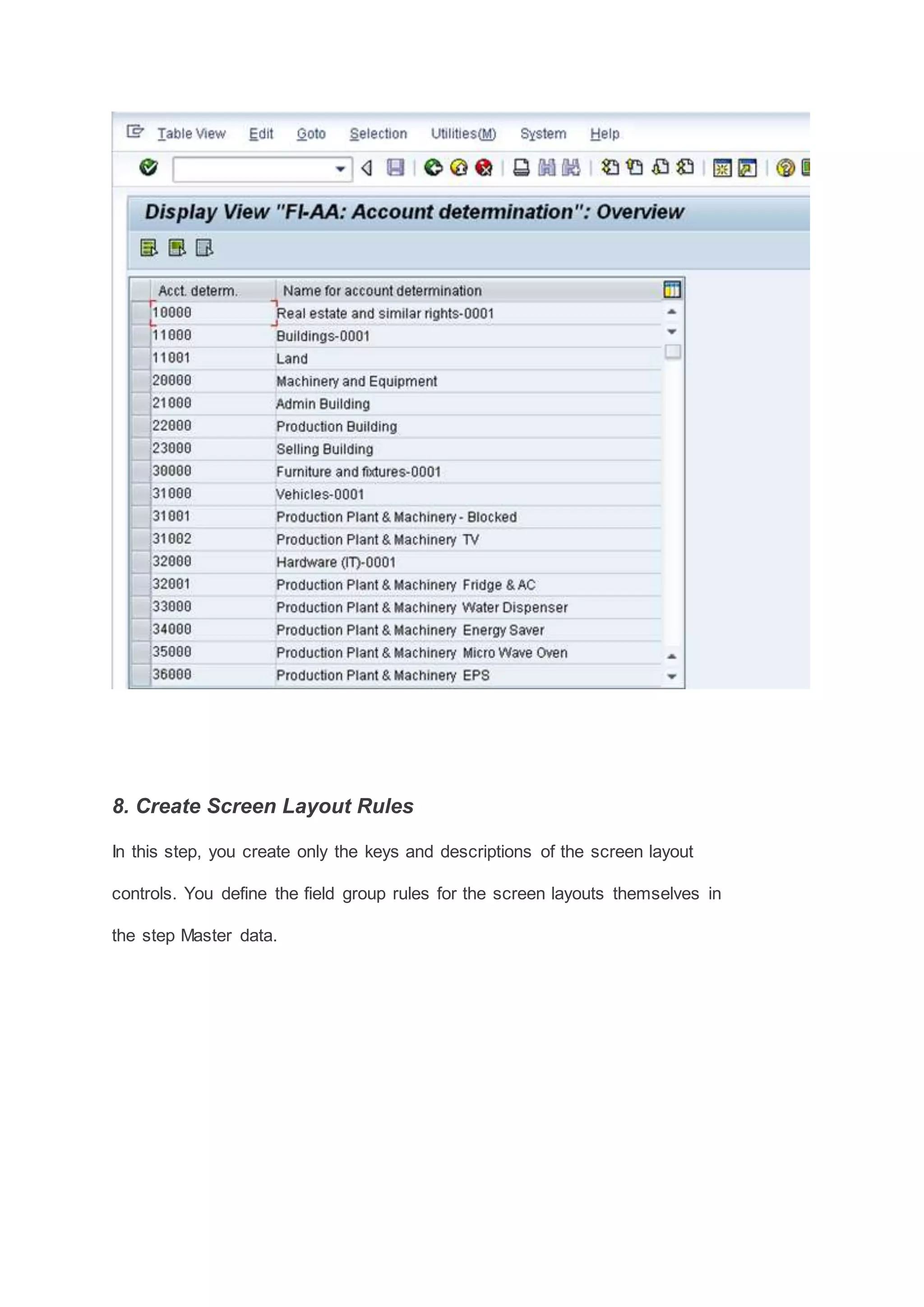 Asset accounting config steps | PDF
